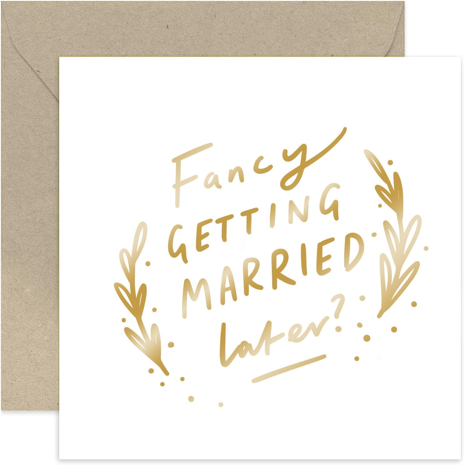 Old English Co. Fancy Getting Married Later Card - Card for Bride from ...