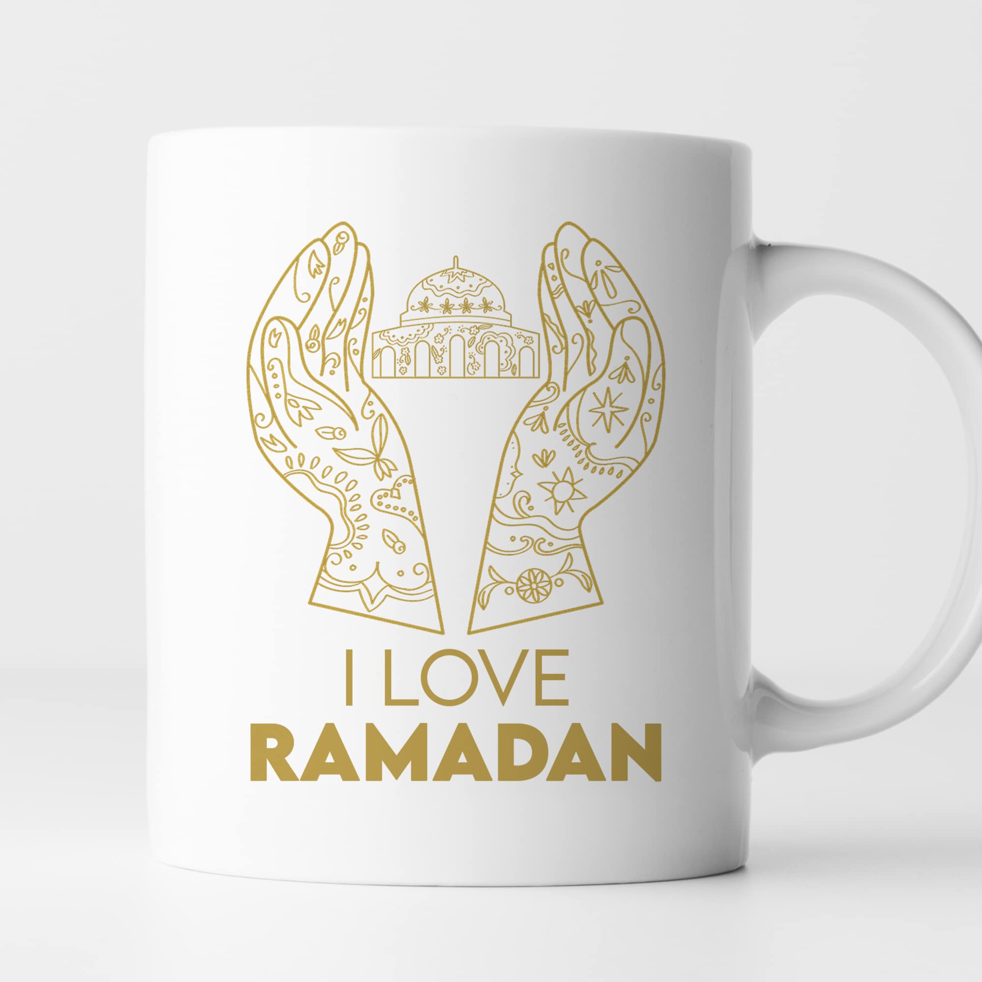 Amazon.com: TODOLIA I Love Ramadan Coffee Mug, Arab Islamic Islam ...
