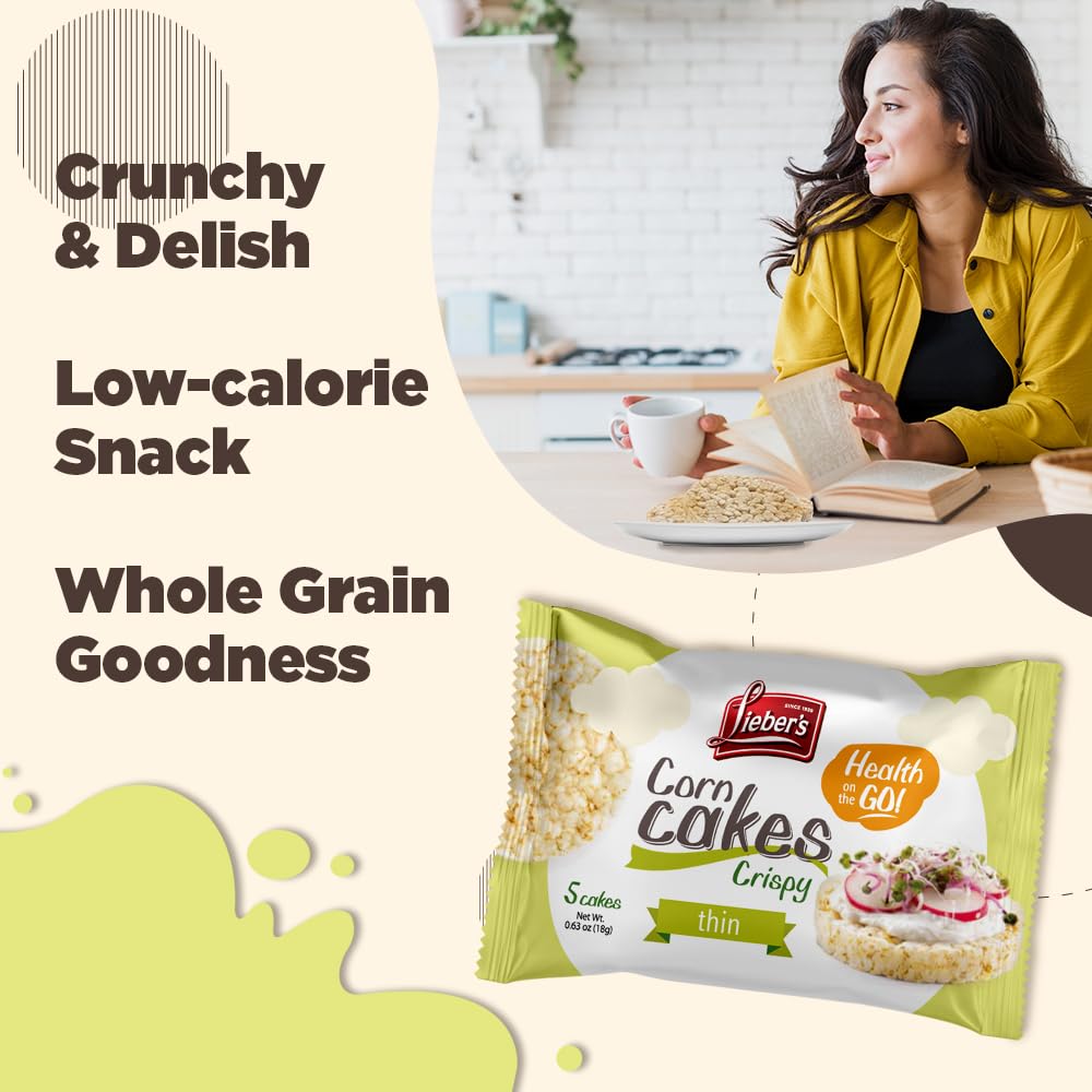 Snapklik.com : LEIBERS Corn Cakes On The Go Snack Pack 16 Packs - 5 Thin