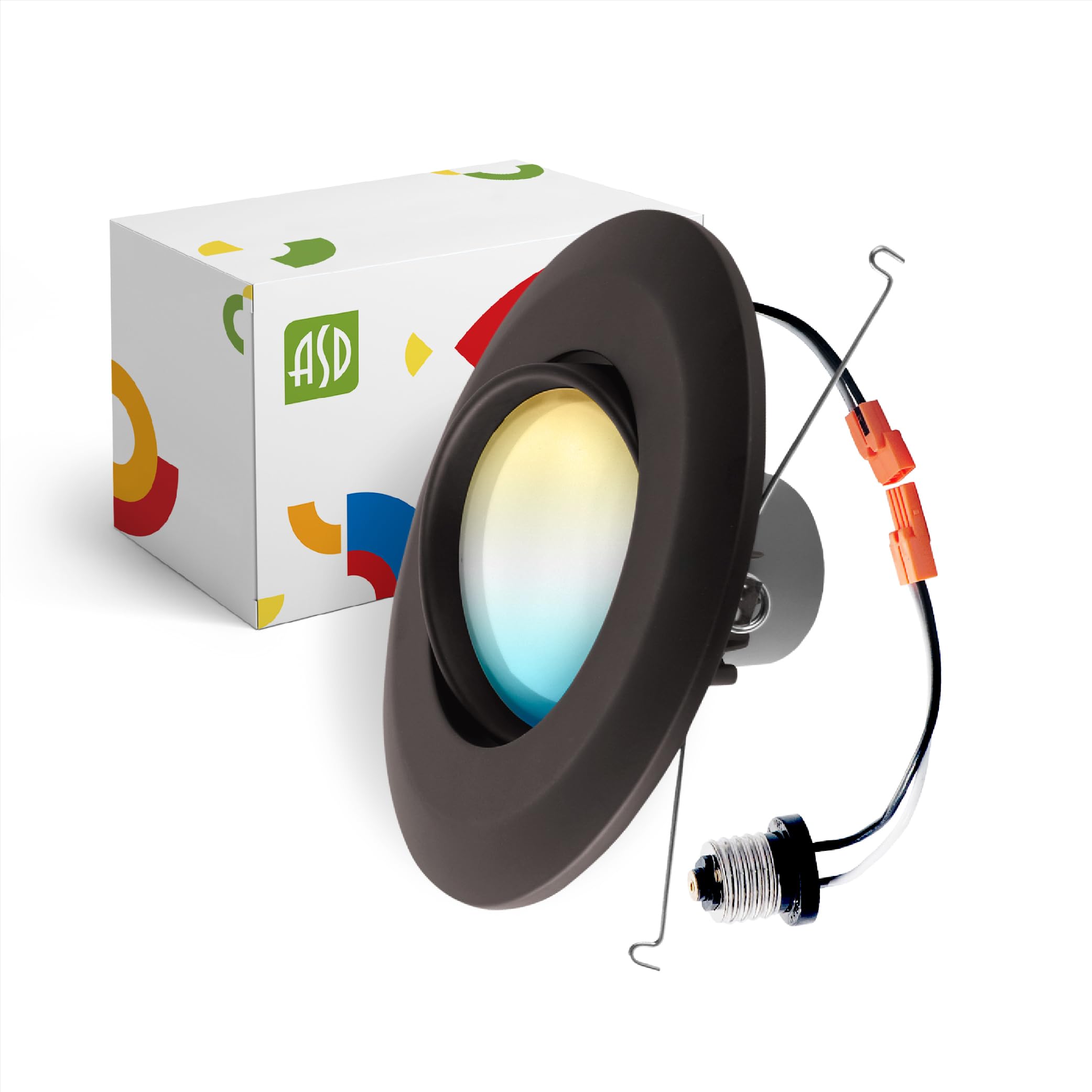 ASD Retrofit 6 Inch Gimbal LED Recessed Light - Oil Rubbed Bronze 15W ...