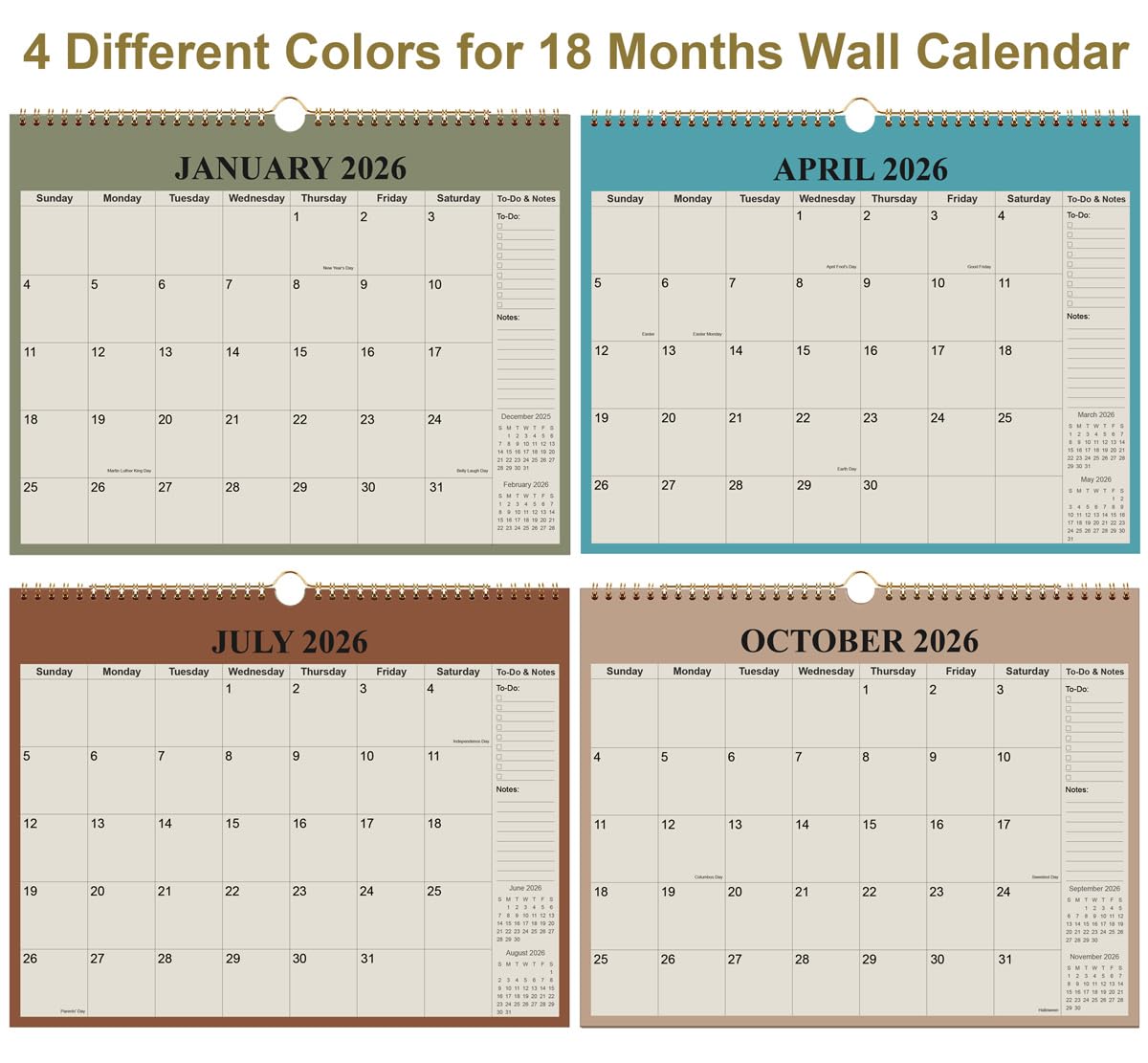 Snapklik.com : Calendar 2026 - Wall Calendar 2026-2027 From January ...