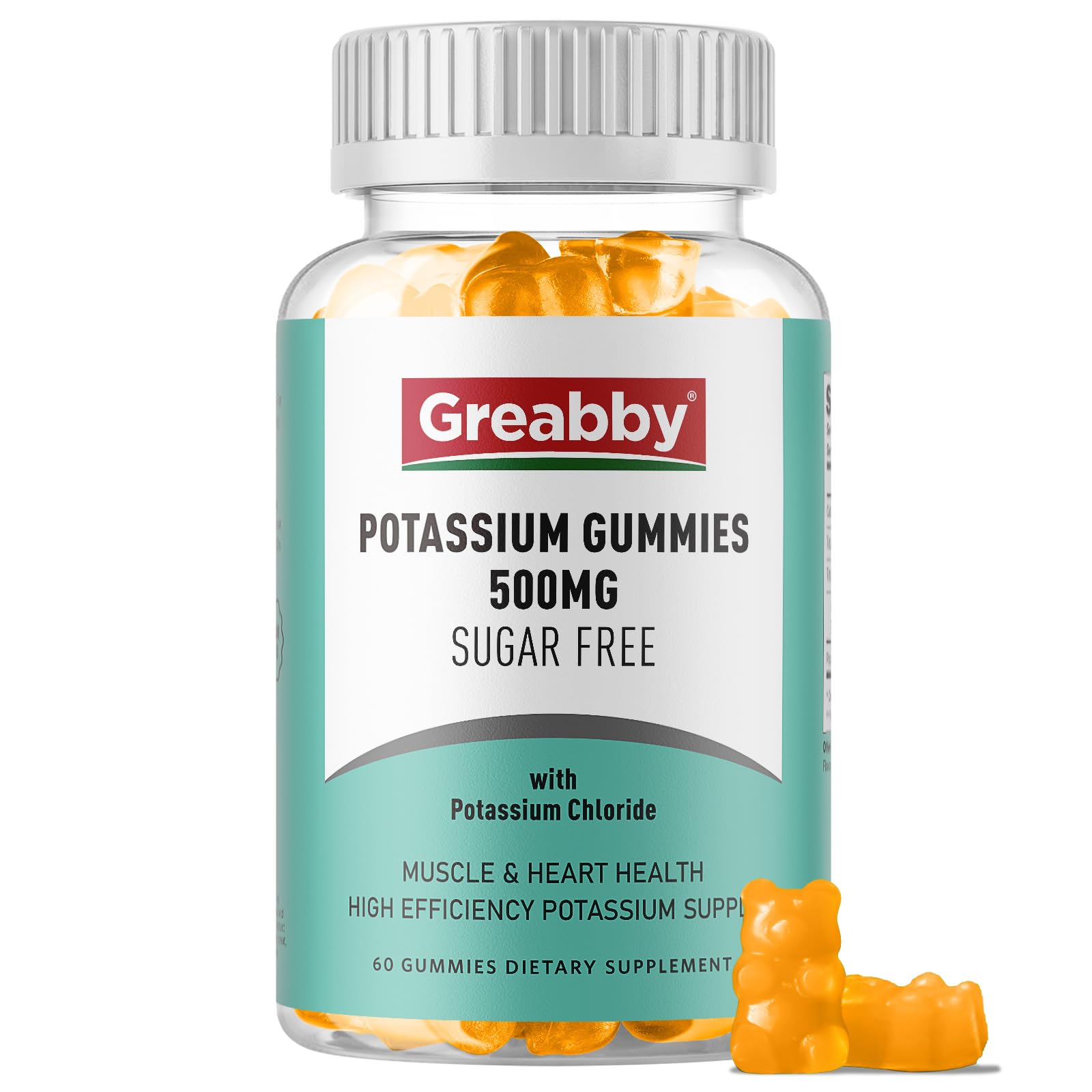 Amazon.com: Potassium Gummies, Potassium Chloride 500mg for Adults ...