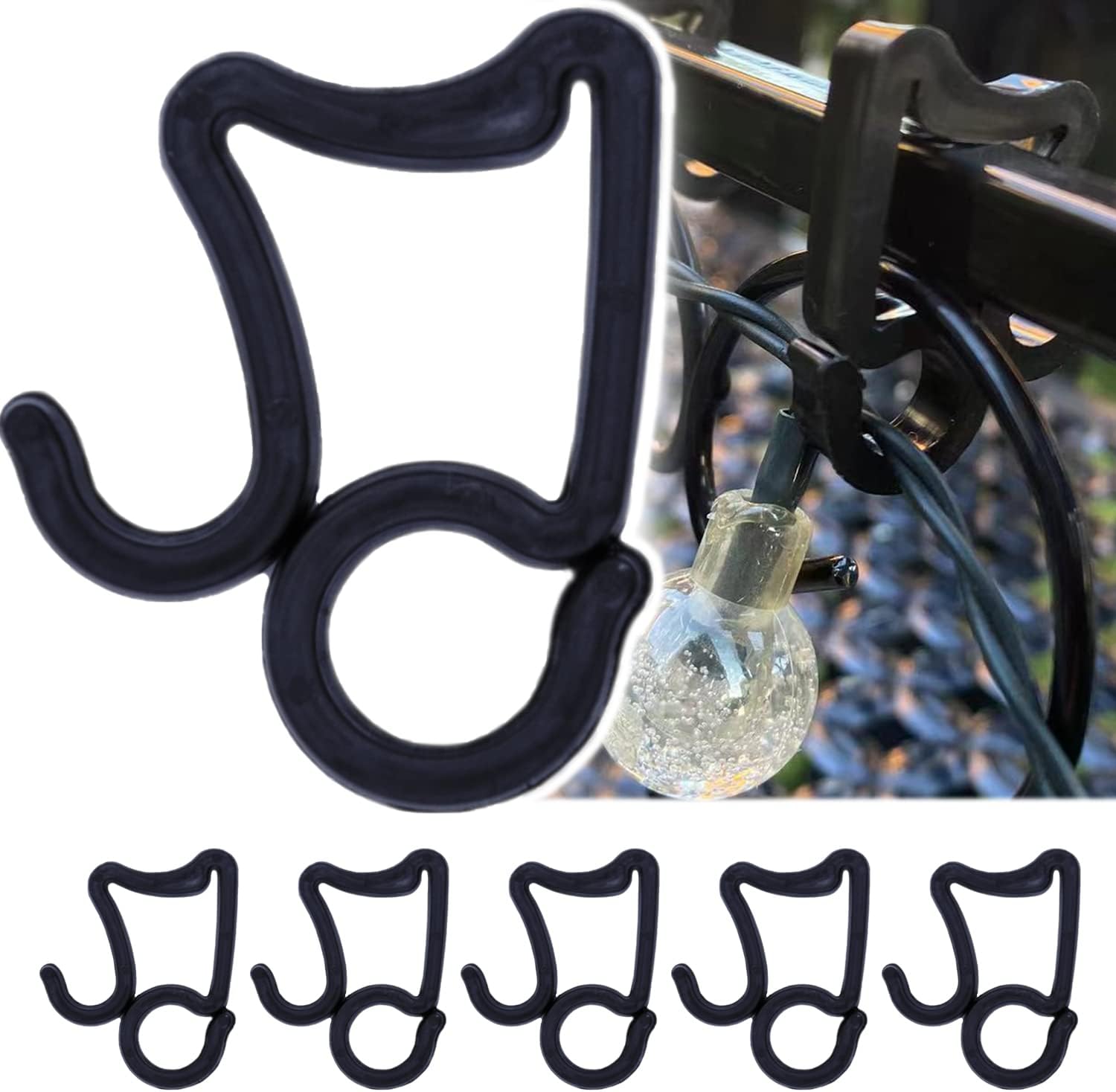 Amazon.com: Marsui Christmas Light Clip Outdoor Gutter Hook ...