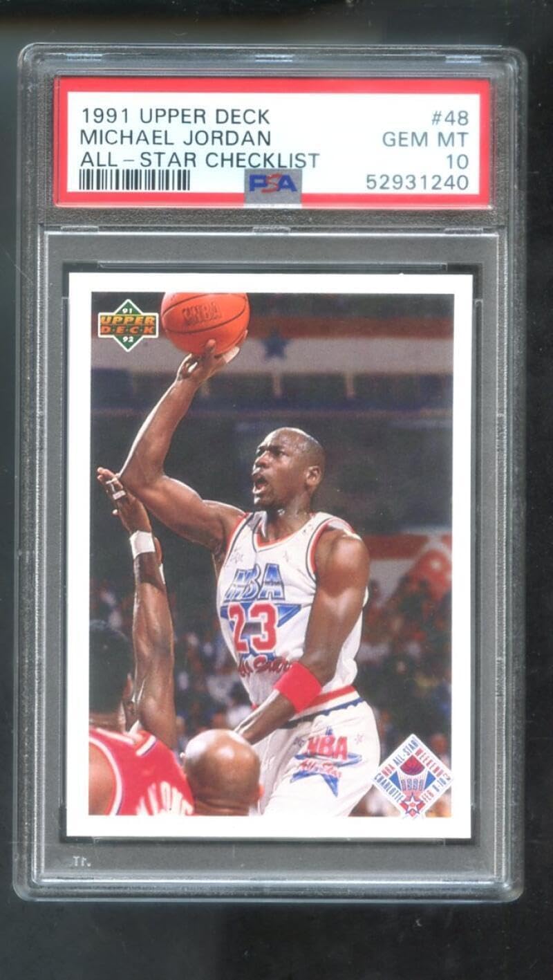 Amazon.com: 1991-92 Upper Deck #48 Michael Jordan All-Star Checklist ...