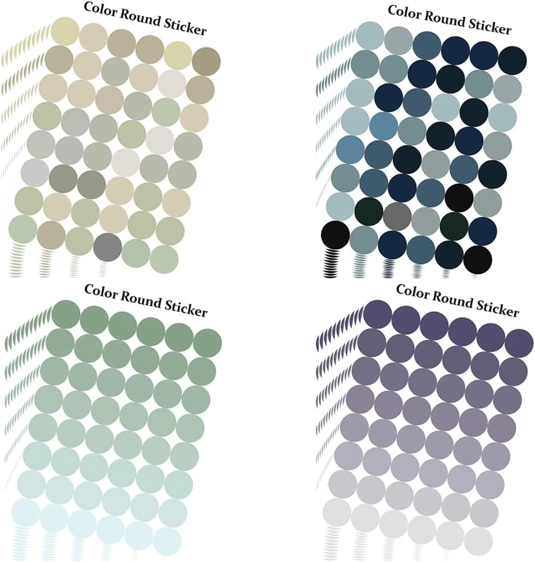 Amazon.com : 2304 PCS Color Dot Stickers - Round Colored Coding Labels ...