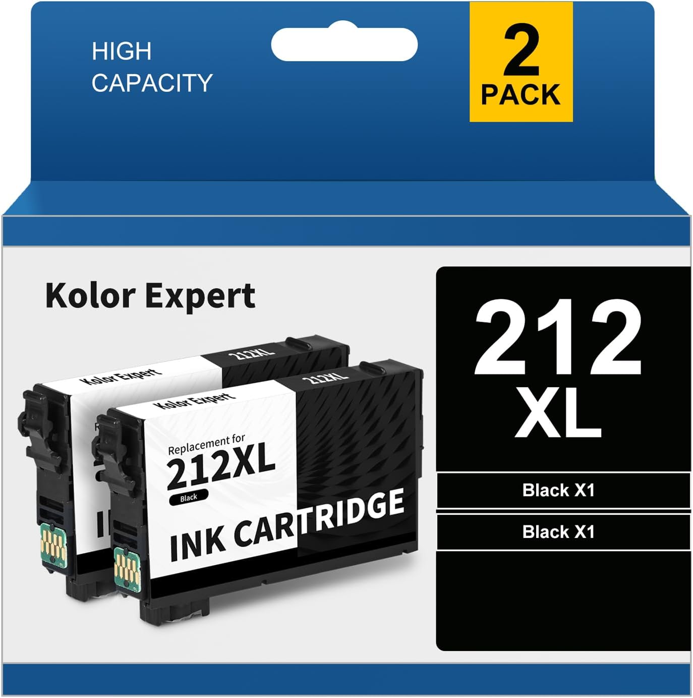 Amazon.com: Kolor Expert 212XL Black Remanufactured Ink Cartridge ...