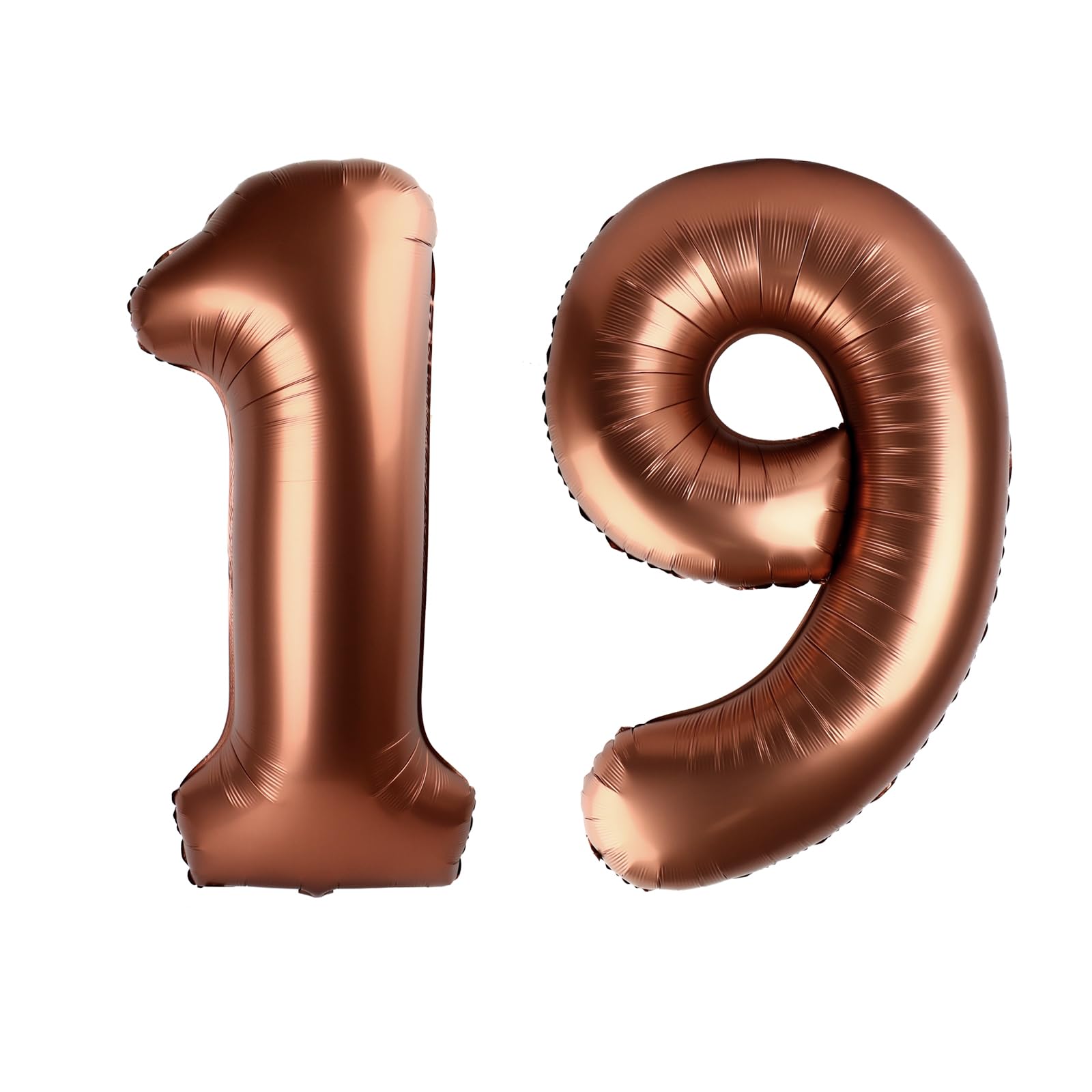 Snapklik.com : Dark Brown Number 19 Balloon 40 Inch, Coffee Brown 19 ...