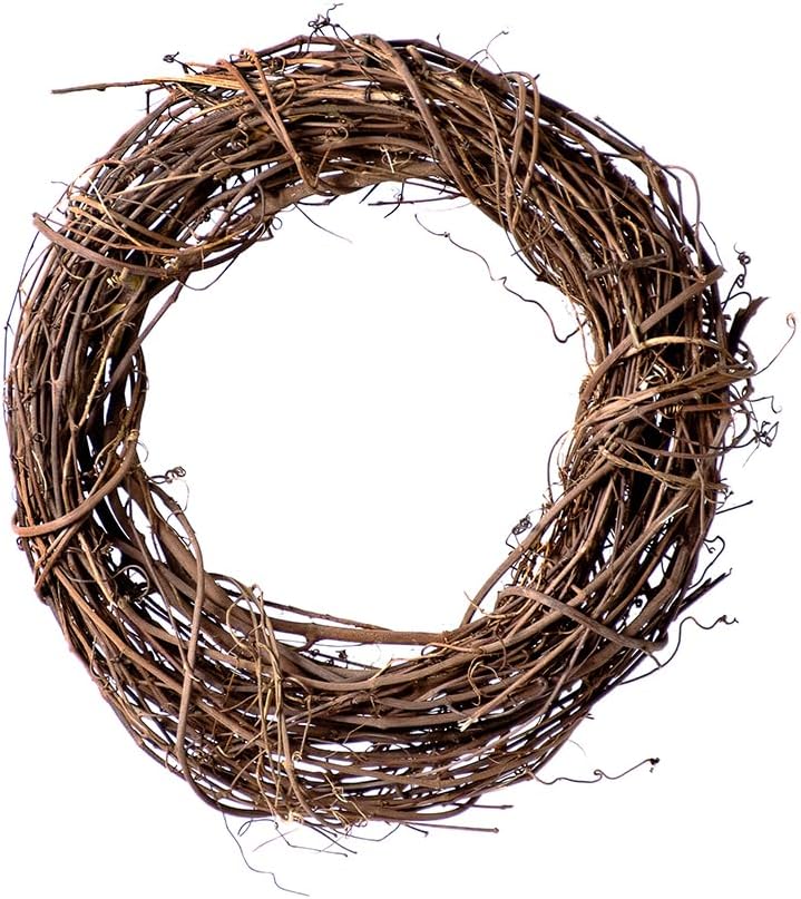 Amazon.com: Renococo DIY Crafts Natural Grapevine Wreaths,12/16 Inch ...
