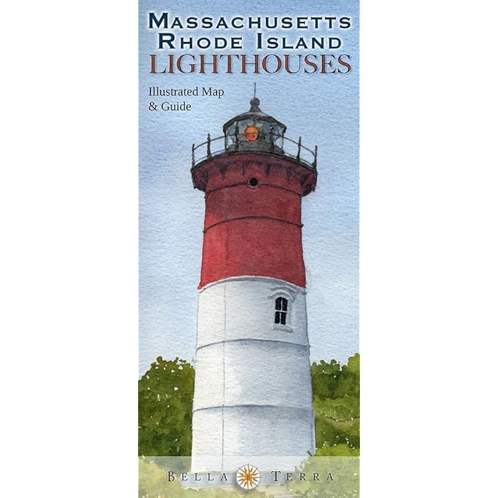 Buy Massachusetts & Rhode Island Lighthouses: Illustrated Map & Guide ...