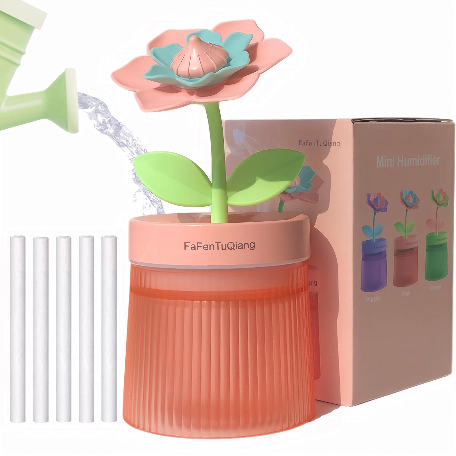 Amazon.com: Bedroom Mini Humidifier Cute, Auto Shut Off Desk Humidifier ...