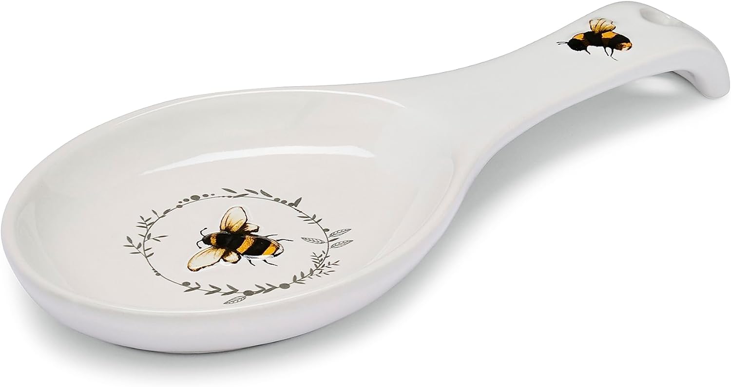 Amazon.com: Cooksmart British Designed Large Spoon Rest | Spoon Rests ...