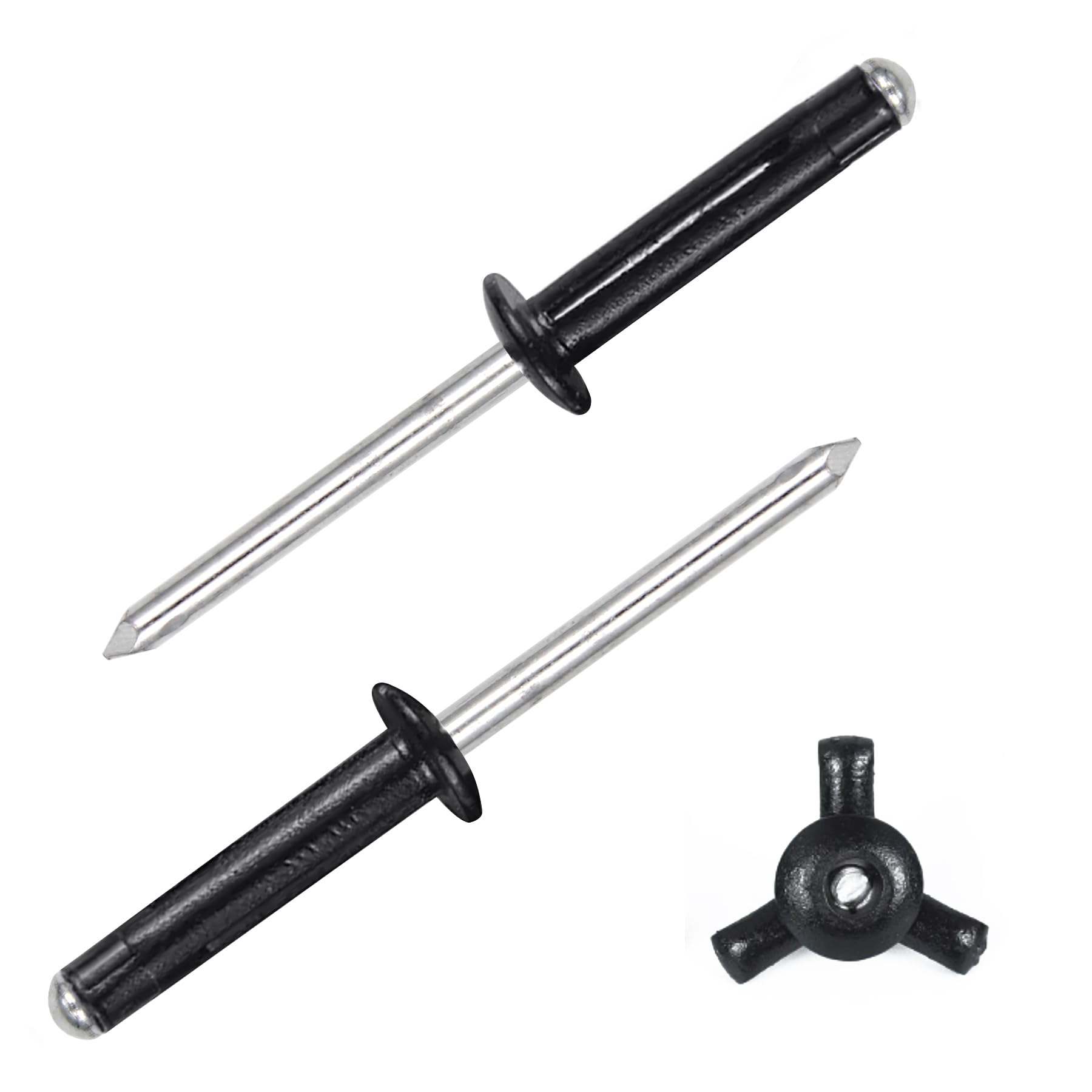 Amazon.com: ALLCLEAN 3/16" x 1" Tri-Fold Rivets Assortment - 120Pcs ...