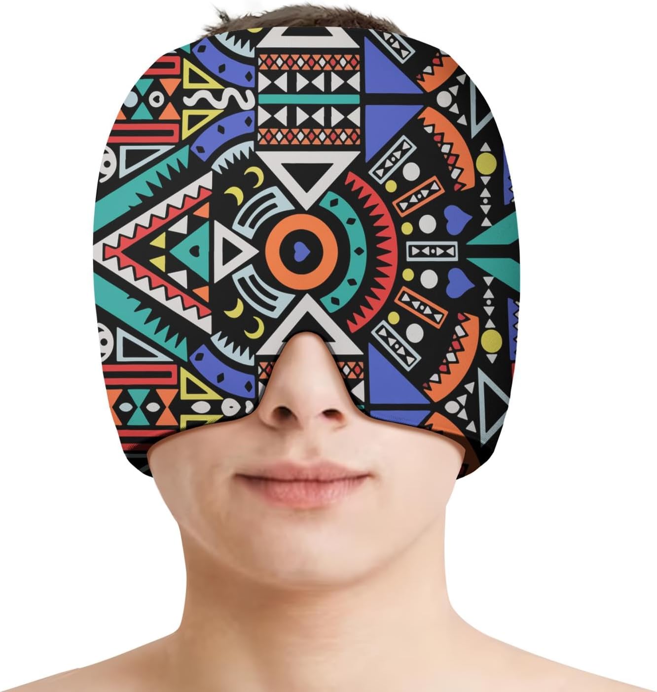 Amazon.com: Migraine Ice Head Wrap Cold Hat Reusable Head Ice Pack for ...