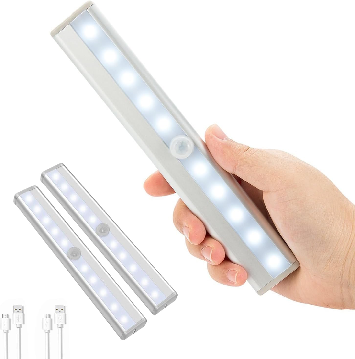 AXIDUN - Lámpara Armario con Sensor de Movimiento,10 Focos LED Operado ...