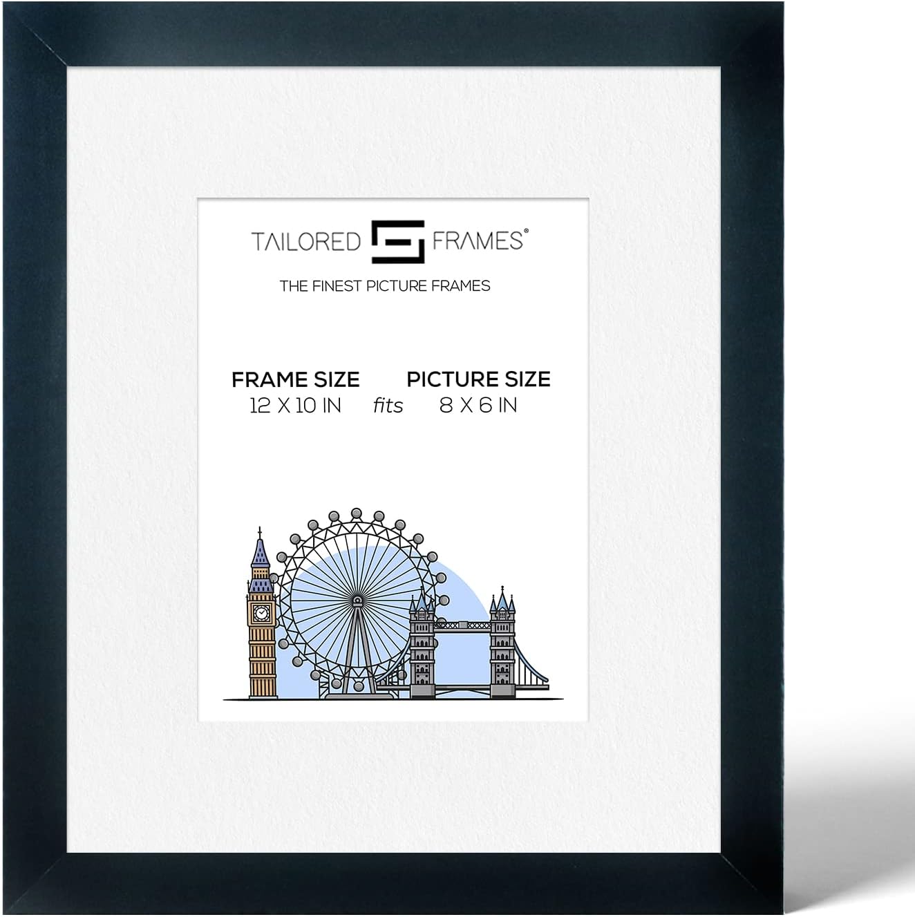 Amazon.com - Tailored Frames Photo, Frame 12"x10" for 8"x6", White Mount