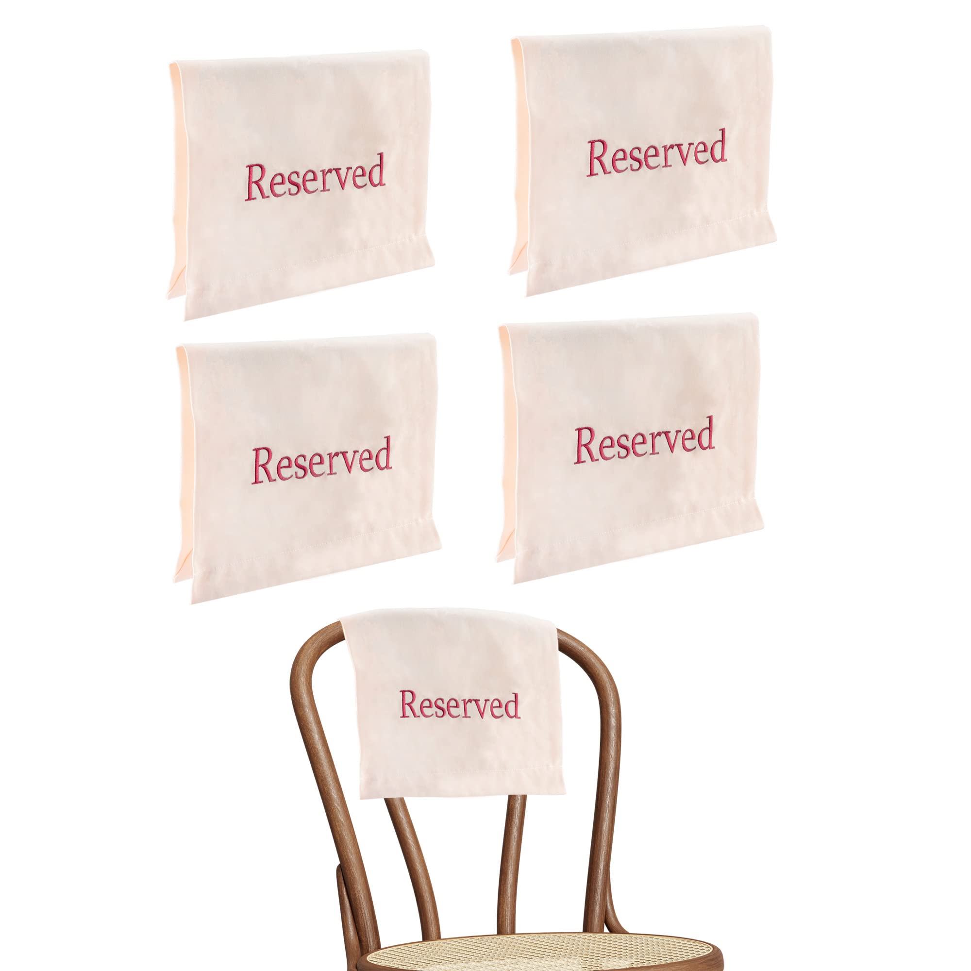 Amazon.com: Darware Reserved Chair/Pew Cloths (4-Pack, Pink); Reserved ...