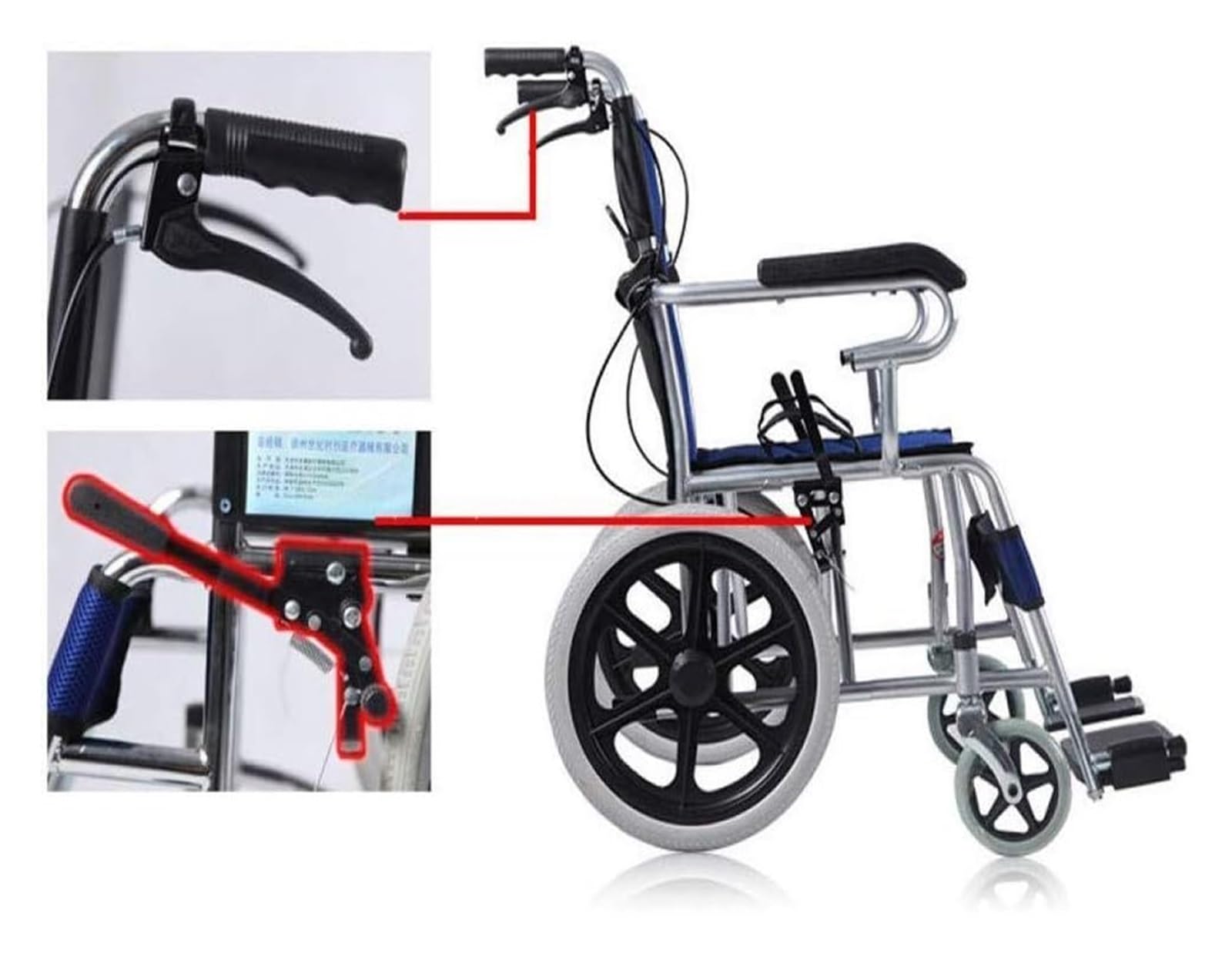 Snapklik.com : Wheelchairs Folding Wheelchair Aluminum Lightweight And ...
