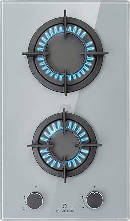 Klarstein Gas Cooker, 2 Burners Gas Hob, 4200W Built in Two Ring ...