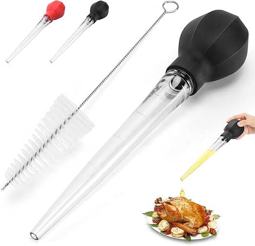 Amazon.com: SCHVUBENR Large Turkey Baster with Cleaning Brush - Premium ...