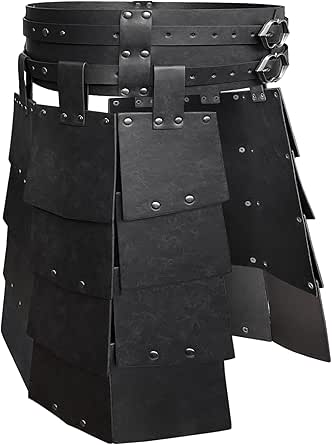 Amazon.com: HiiFeuer Medieval Faux Leather Wide Belt Thigh Armor, Retro ...