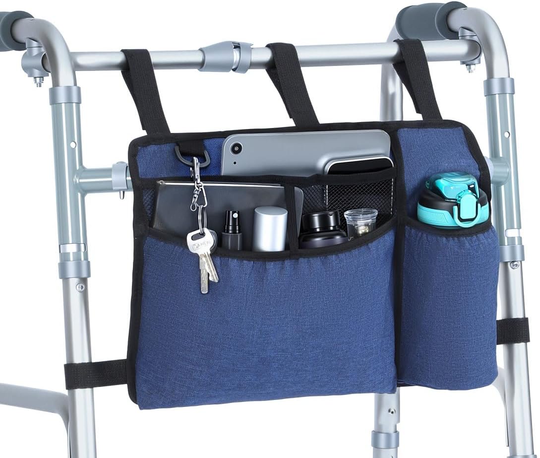 Amazon.com: Premium Walker Bag with Cup Holder, Large Capacity Walker ...