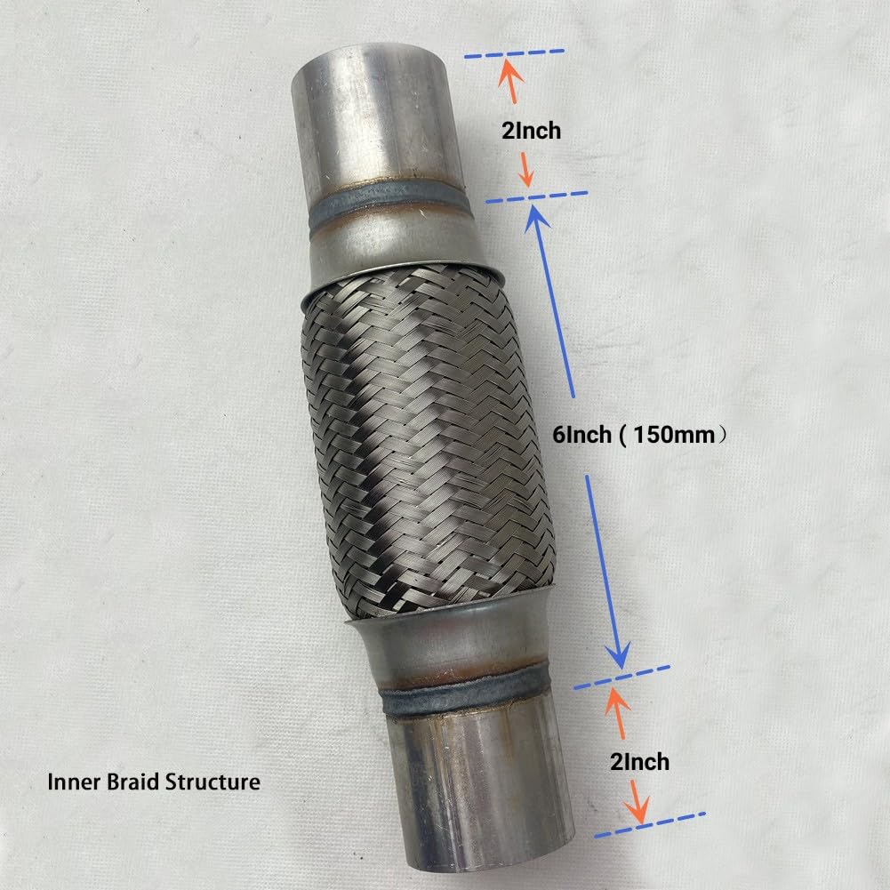 Snapklik.com : 2 1/4 Inch Flex Pipe Exhaust 57mm Flex Exhaust Flexible ...