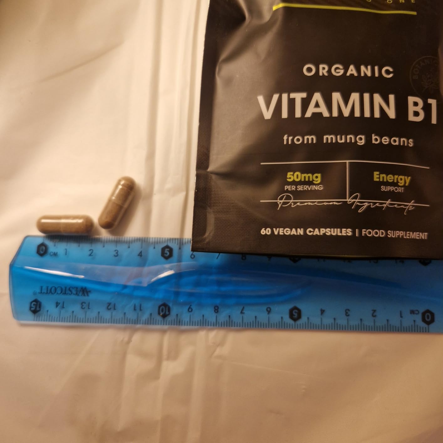 Organic Vitamin B1 Thiamin 50mg – 100% Plant Based (Mung Beans) - 60 ...