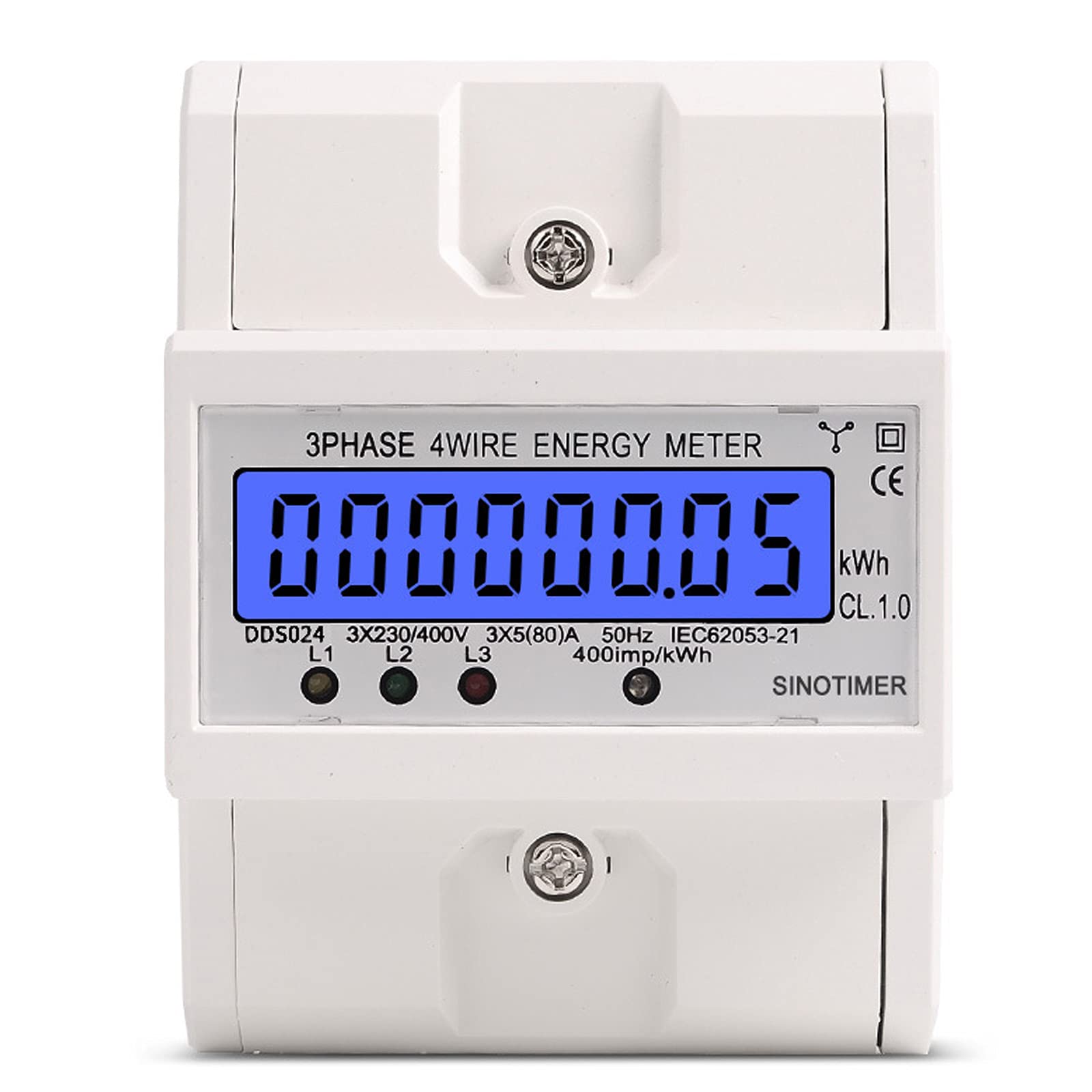 Dds024 Digital Electricity Meter Lcd Display Three Phase 4 Wire ...