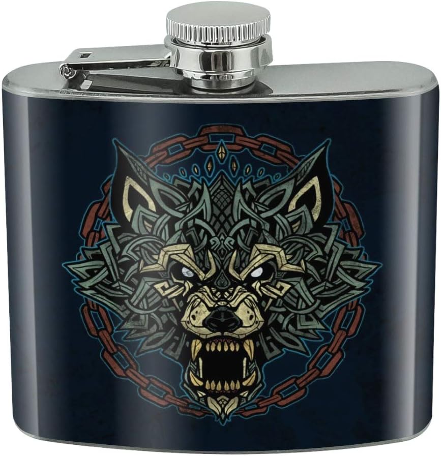 Amazon.com | Fenrir Fierce Snarling Wolf In Chains Norse Mythology ...