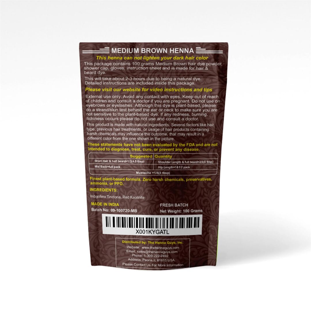 Tintura de henna para cabello y barba 100 natural y libre de químicos ...