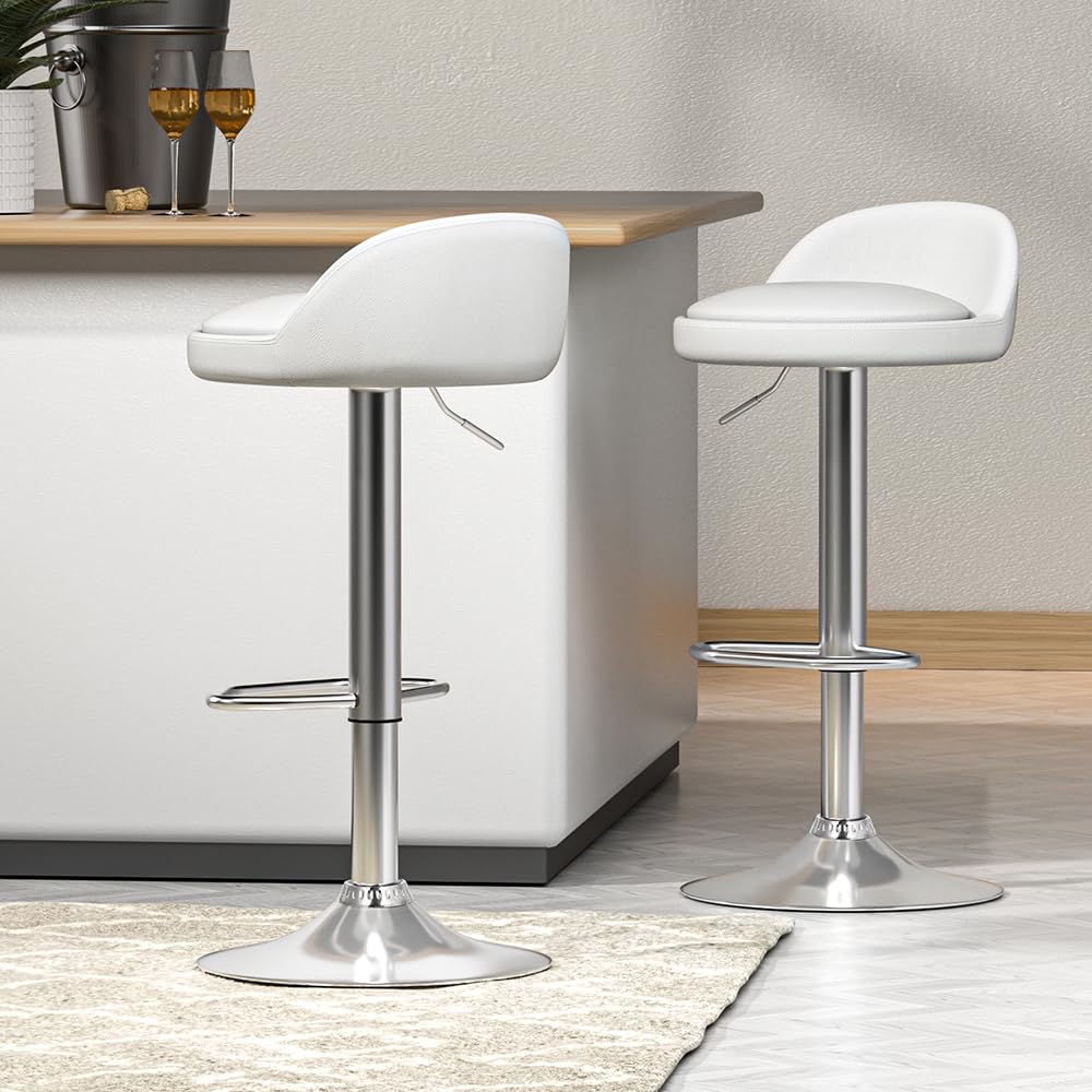 Artiss Bar Stools Stool Set of 2 Adjustable Kitchen Swivel Counter ...