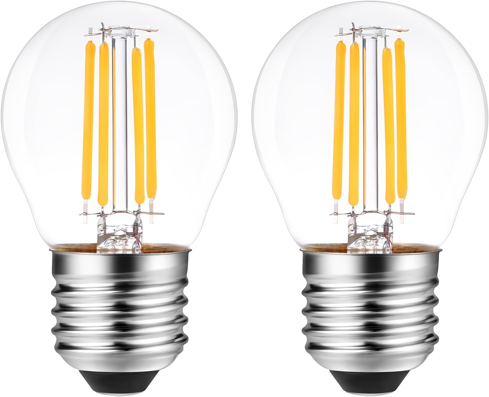 Sokkldccd E27 Screw Led Bulb Warm White, G45 Large Screw Light Bulbs ...