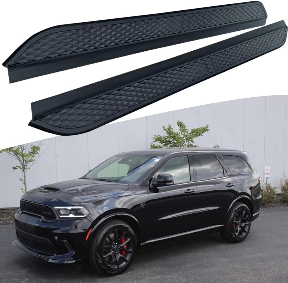 Amazon.com: Black Running Boards fits for Dodge Durango 2018-2024 Side ...