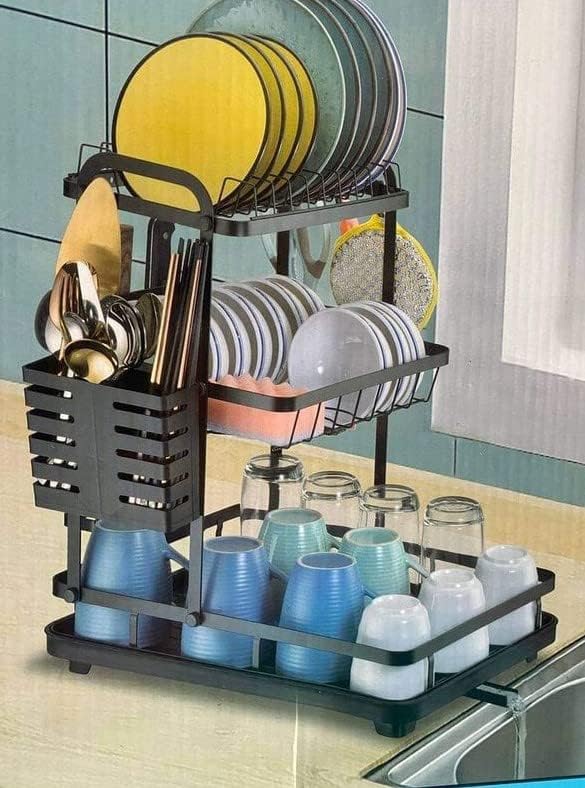 Dish Rack, Dish Drainer, Beautiful Dish Stand, 3 Tier Dish Rack ...
