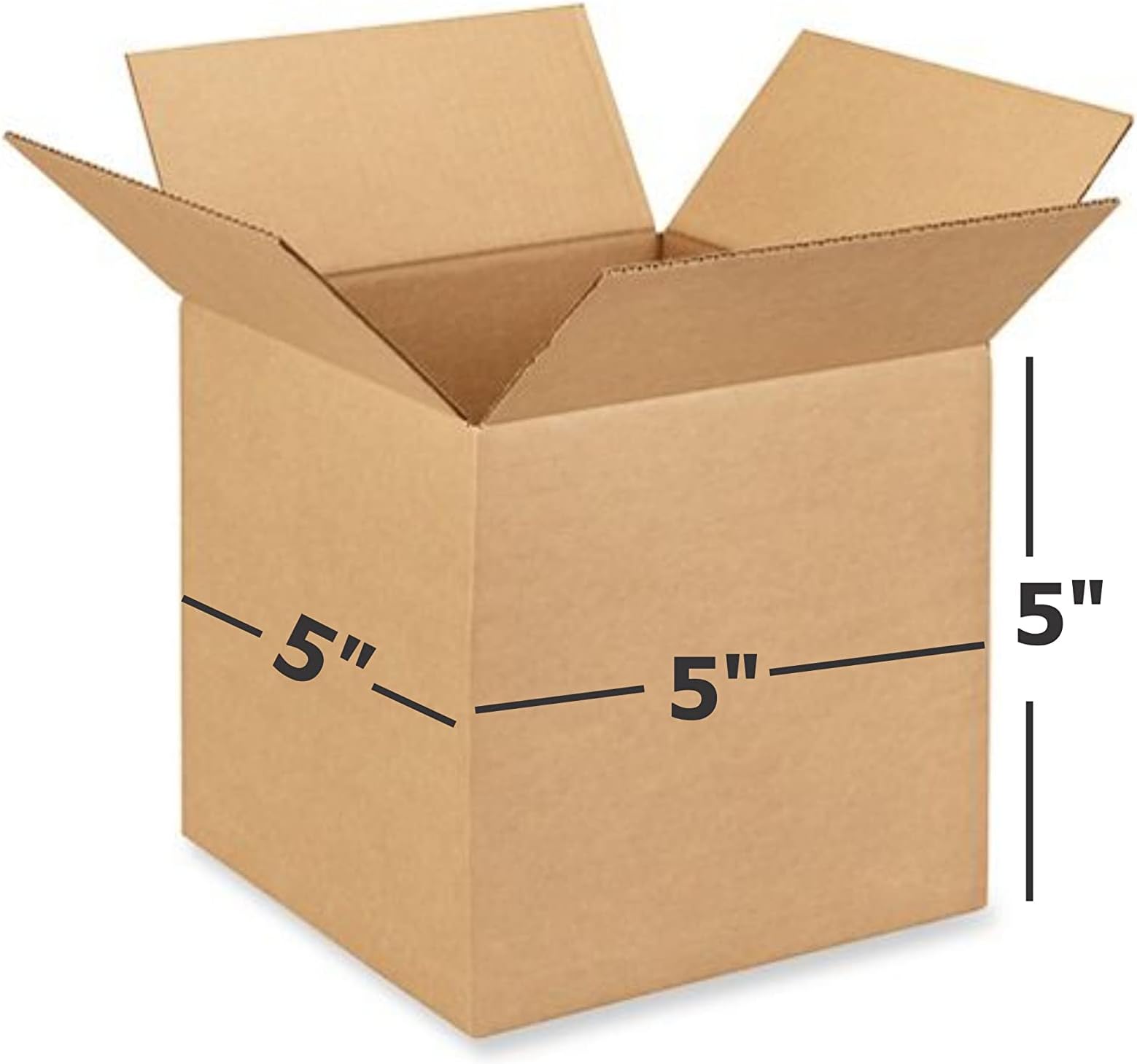 BonKaso 3 Ply Brown Corrugated Packaging Packaging Box Size:7x7x7 inch ...