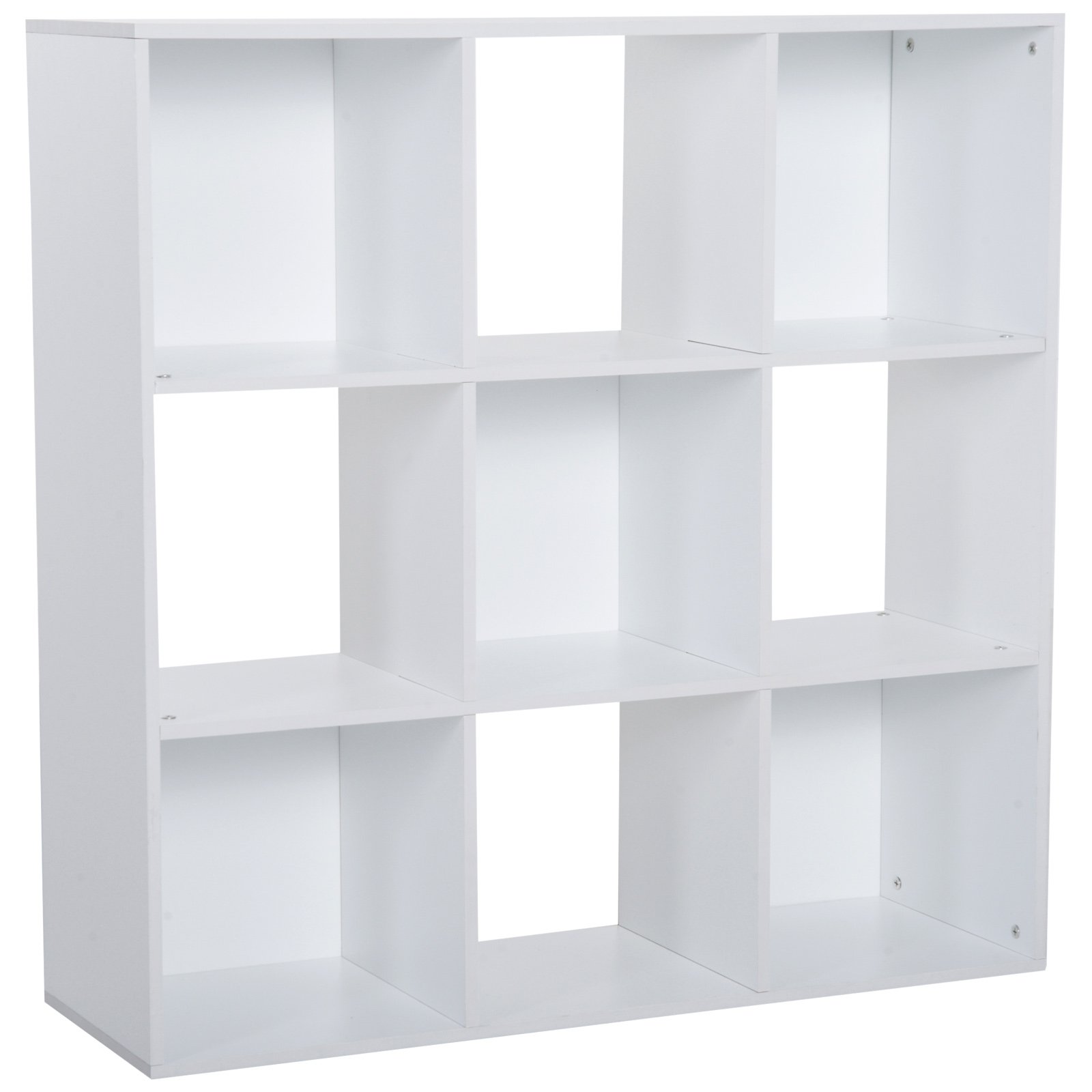 HOMCOM 3-tier 9 Cubes Storage Unit Particle Board Cabinet Bookcase ...