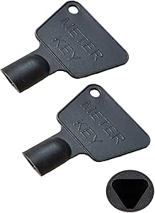 Gas Meter Box Key [2 Pack] - Triangle Key - Electric Box Key - Utility ...