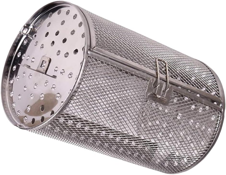 Stainless Steel Rotisserie Grill Roaster Drum Oven Basket,Round Tumble ...