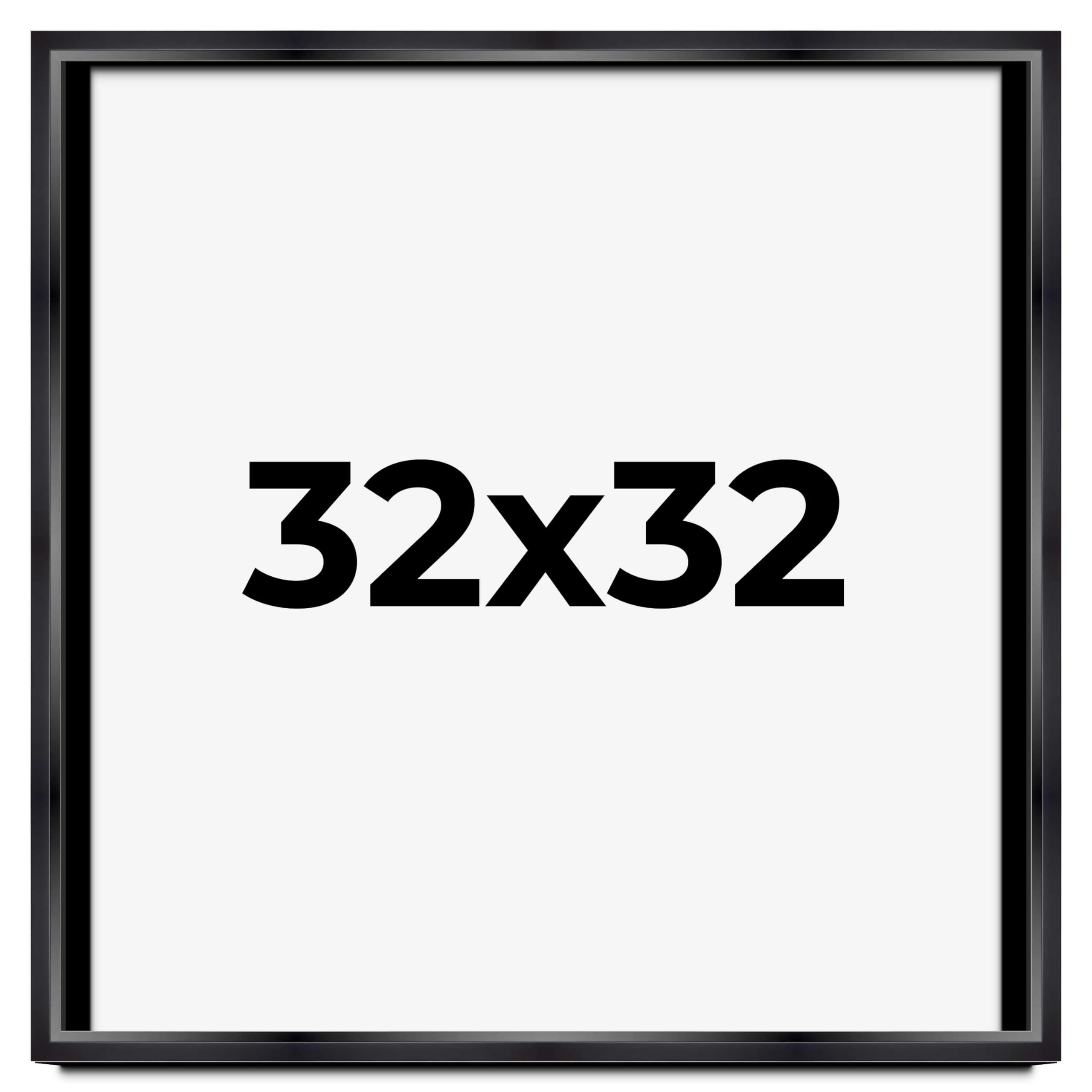 Amazon.com - 32x32 Shadow Box Black Beveled Display Frame | 1.5 Inches ...