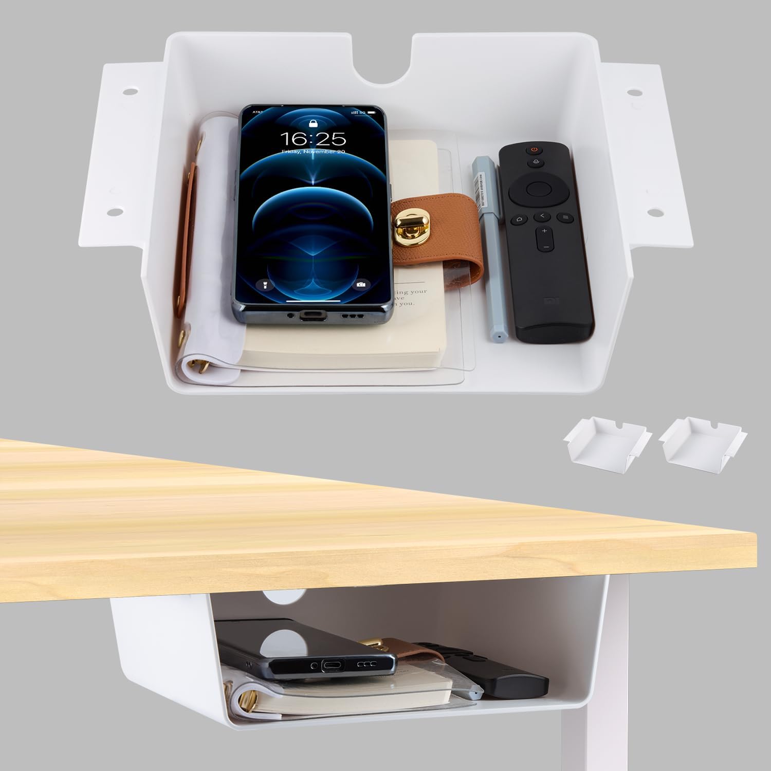 Amazon.com: HumanCentric Under Desk Storage Shelf, Drawer Organizer for ...