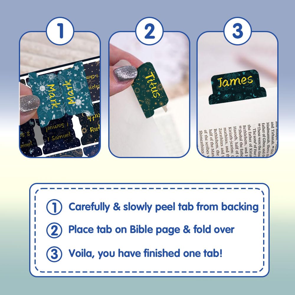 Snapklik.com : Bible Tabs,Laminated Tab For Women And Men,Reposition ...