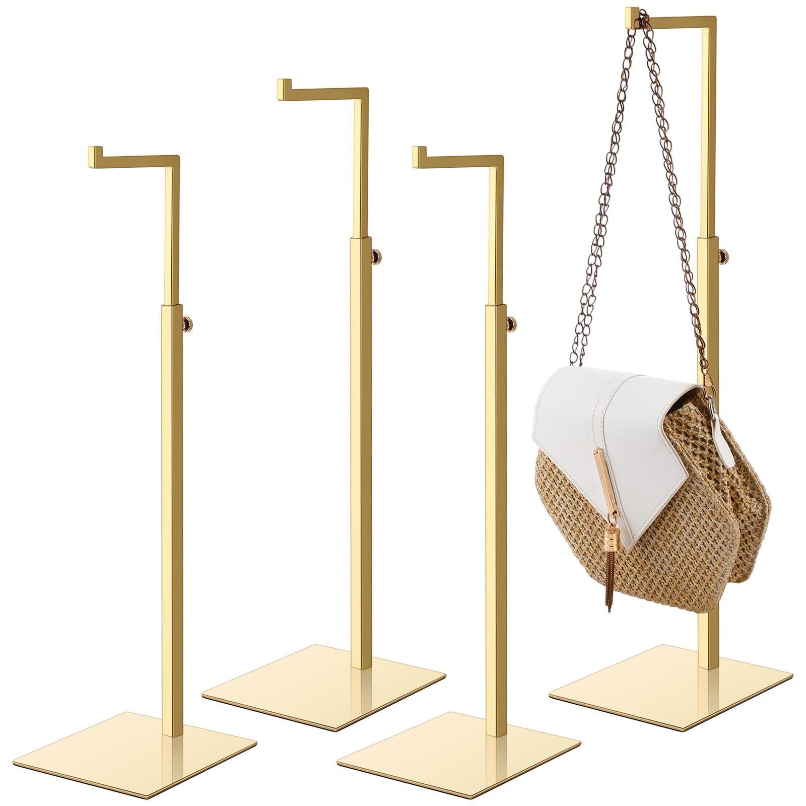 Amazon.com: Colingmill 4 Pack Gold Purse Display Stands Adjustable ...