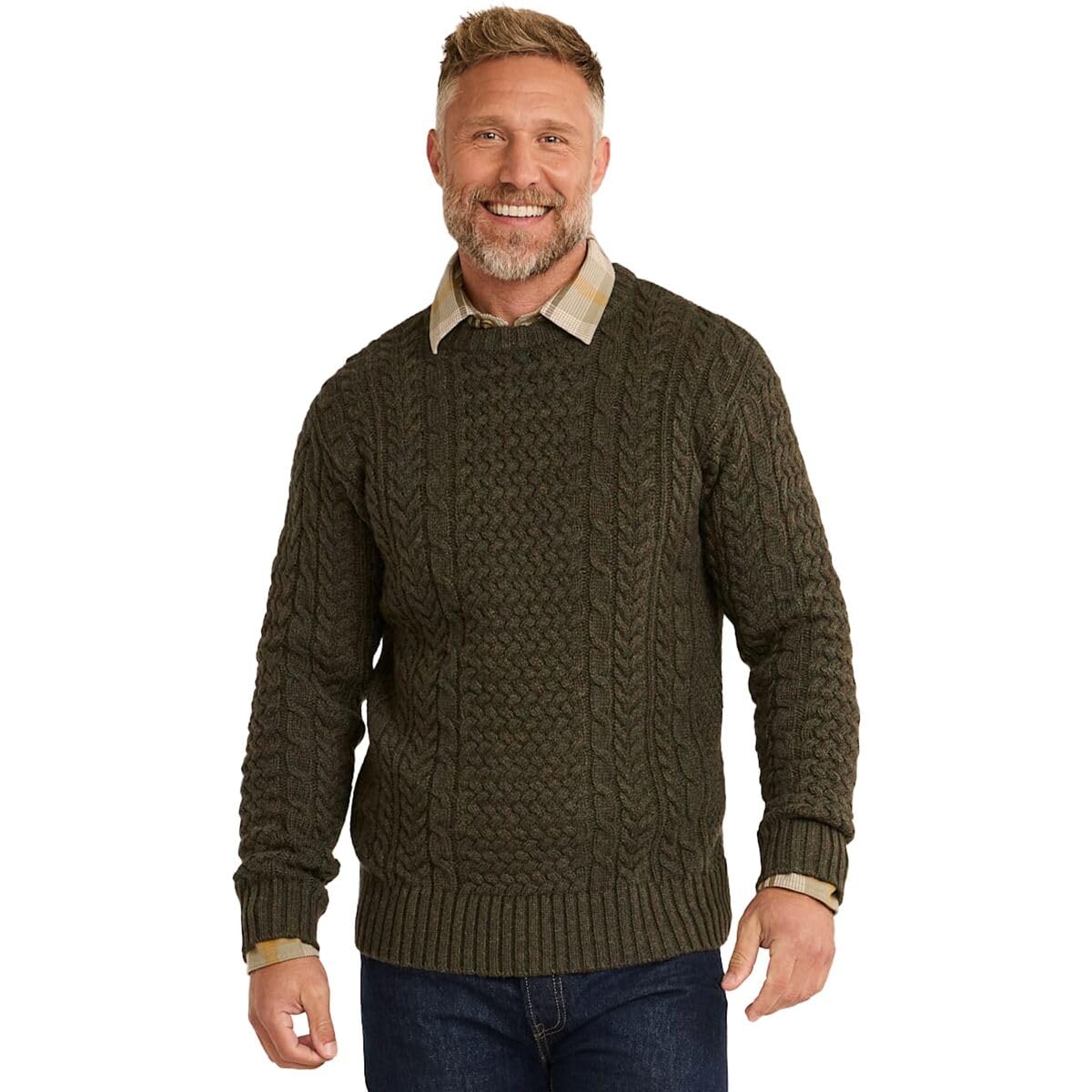 PENDLETON Men's Shetland Wool Fisherman Sweater at Amazon Men’s ...