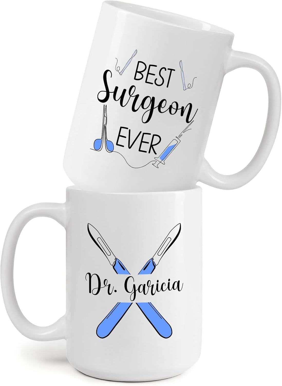 Amazon.com: Best Surgeon Ever Mug, Personalized Surgeon Gift Mug, Dr ...