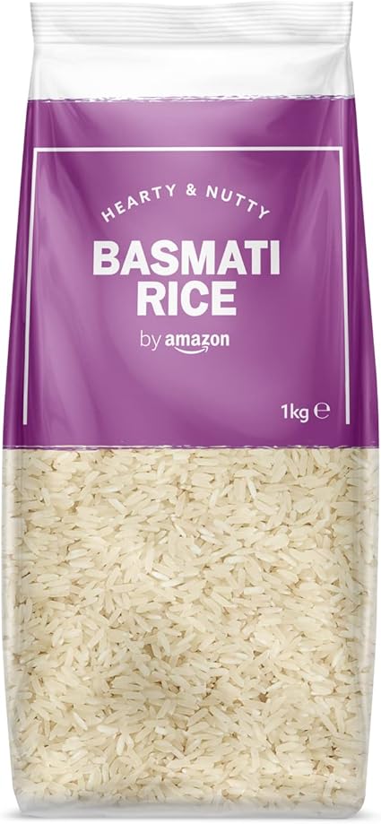by Amazon Basmati Rice, 1kg : Amazon.co.uk: Grocery