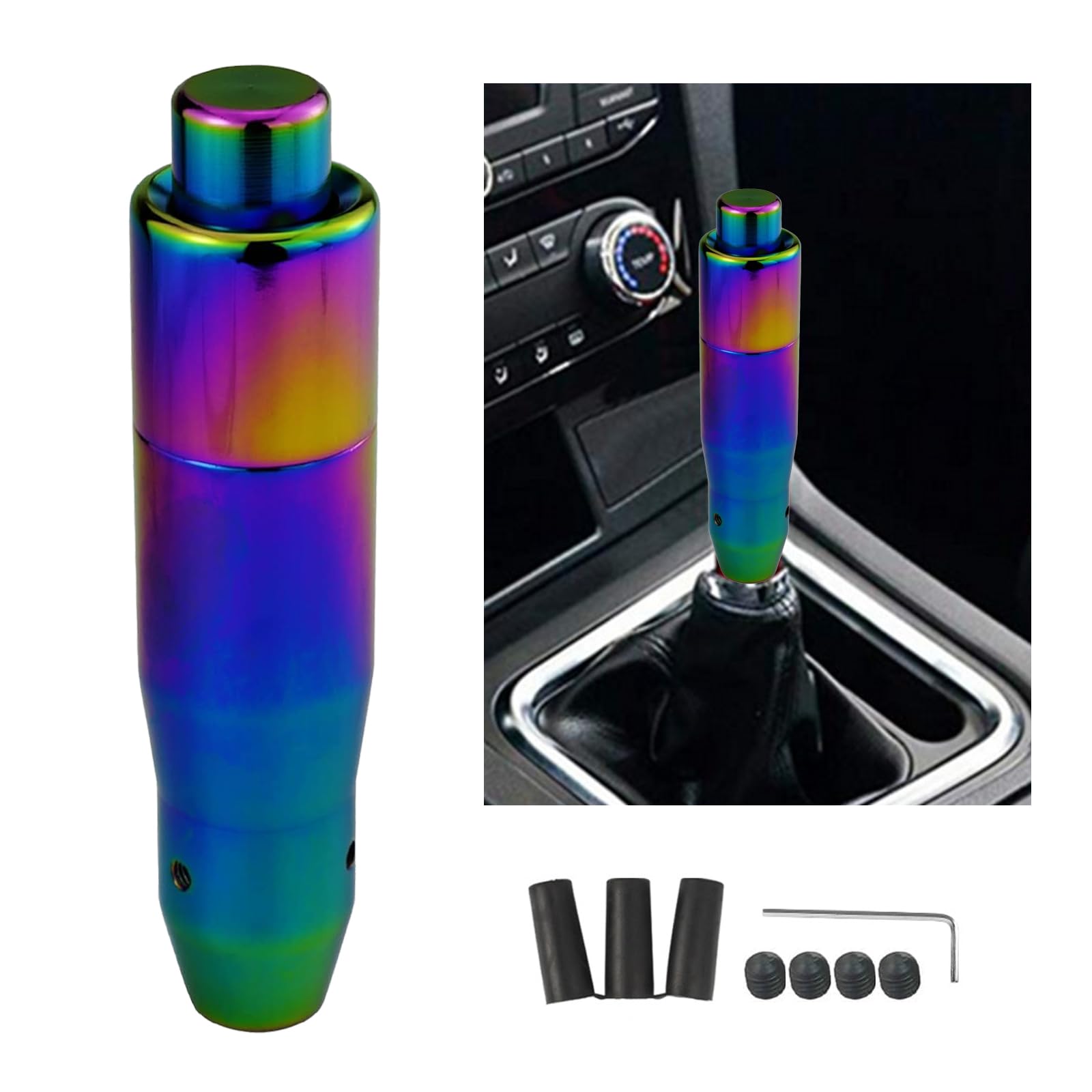 Amazon.com: UGSHY 1 PC Car Modified Gear Shift Head, 1.37" x 5.7" Alloy ...