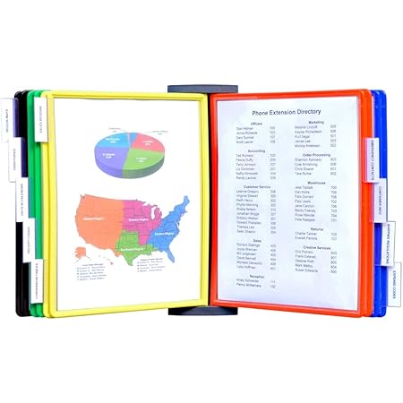 Amazon.com : Ultimate Office AdjustaView 10-Pocket Desk Reference ...