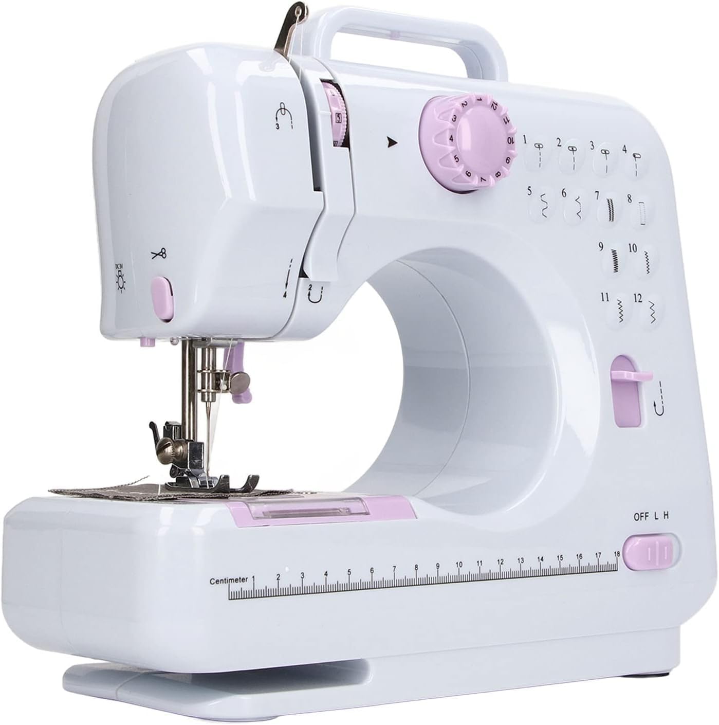 Mini Sewing Machine Portable Sewing Machine, 12 Built-in Stitches Small ...