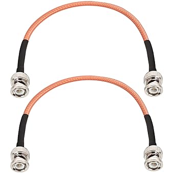 Amazon.com: MOOKEERF RG142 BNC Male to BNC Male Coaxial Cable 1FT 2PCS 50 ohm Ultra Low Loss for ...