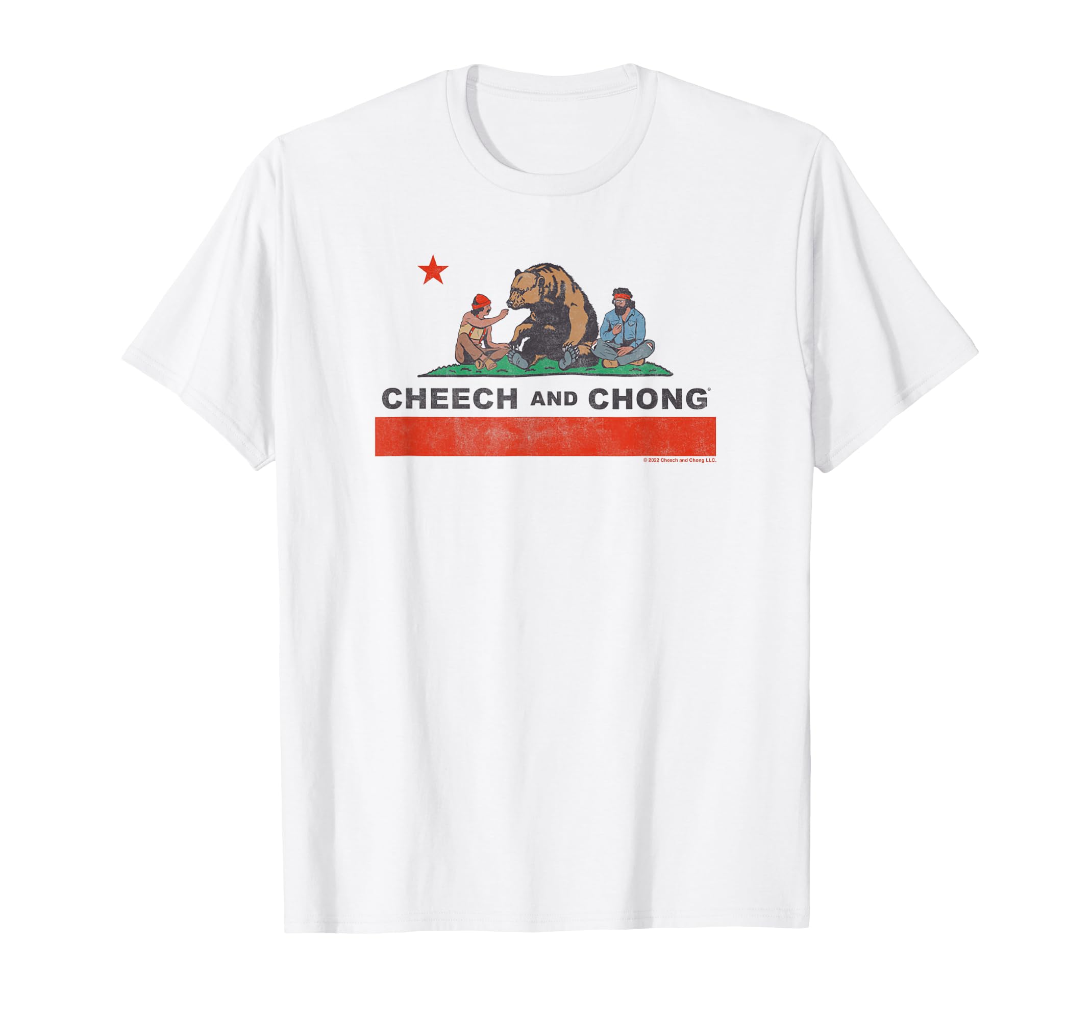 Amazon.com: Cheech & Chong Chilling In California Republic Flag V3 T ...